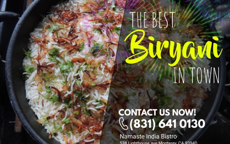 Biryani at Namaste India Bistro | Lighthouse District